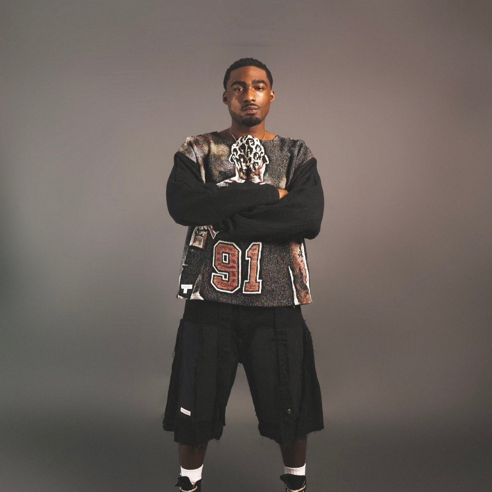 Double Knee Flared Jorts [Black] – Outlyereffect